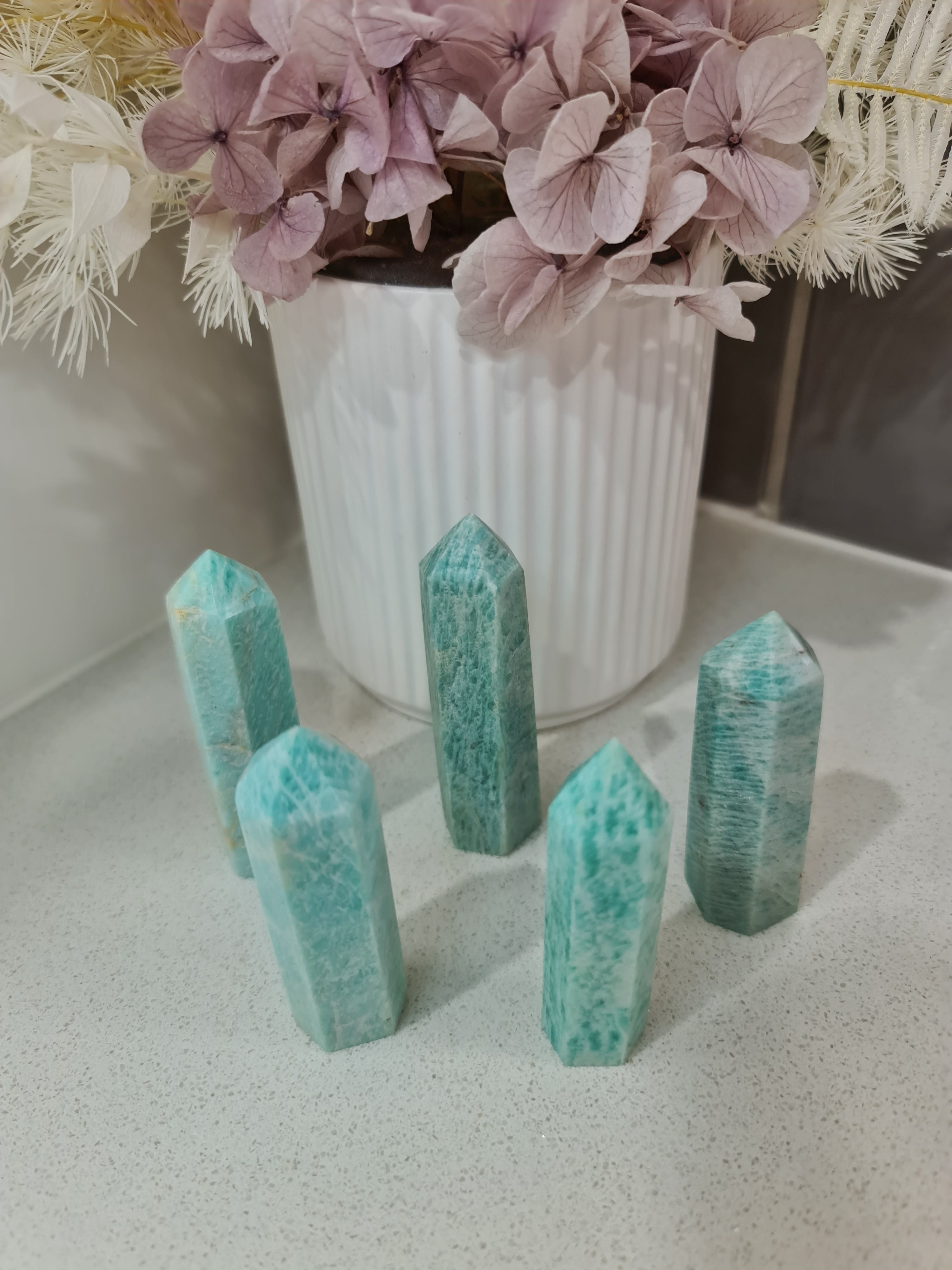 Amazonite Tower 70-80mm Intuitively selected – Simply Crystals