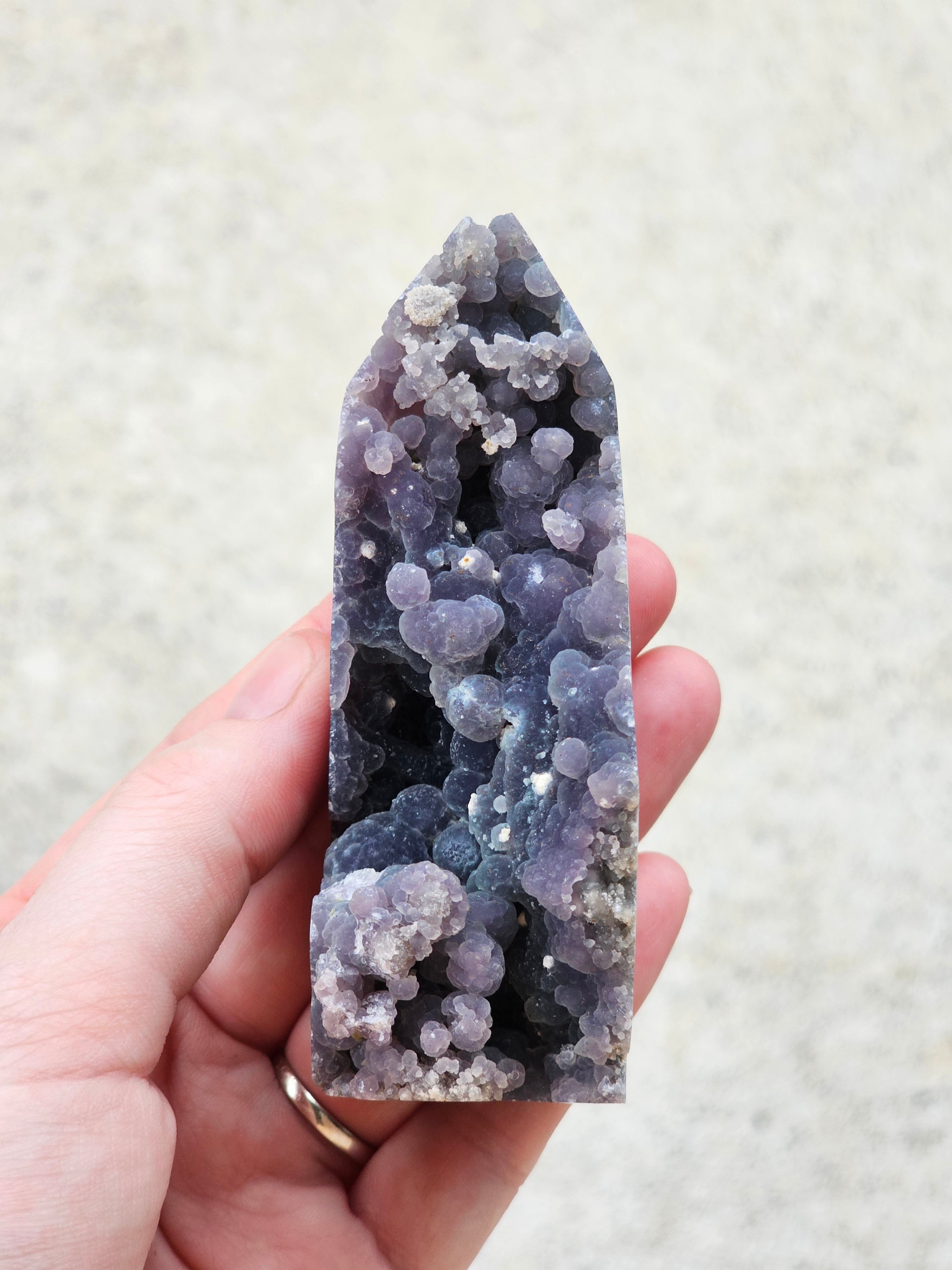 Grape Agate Tower – Simply Crystals