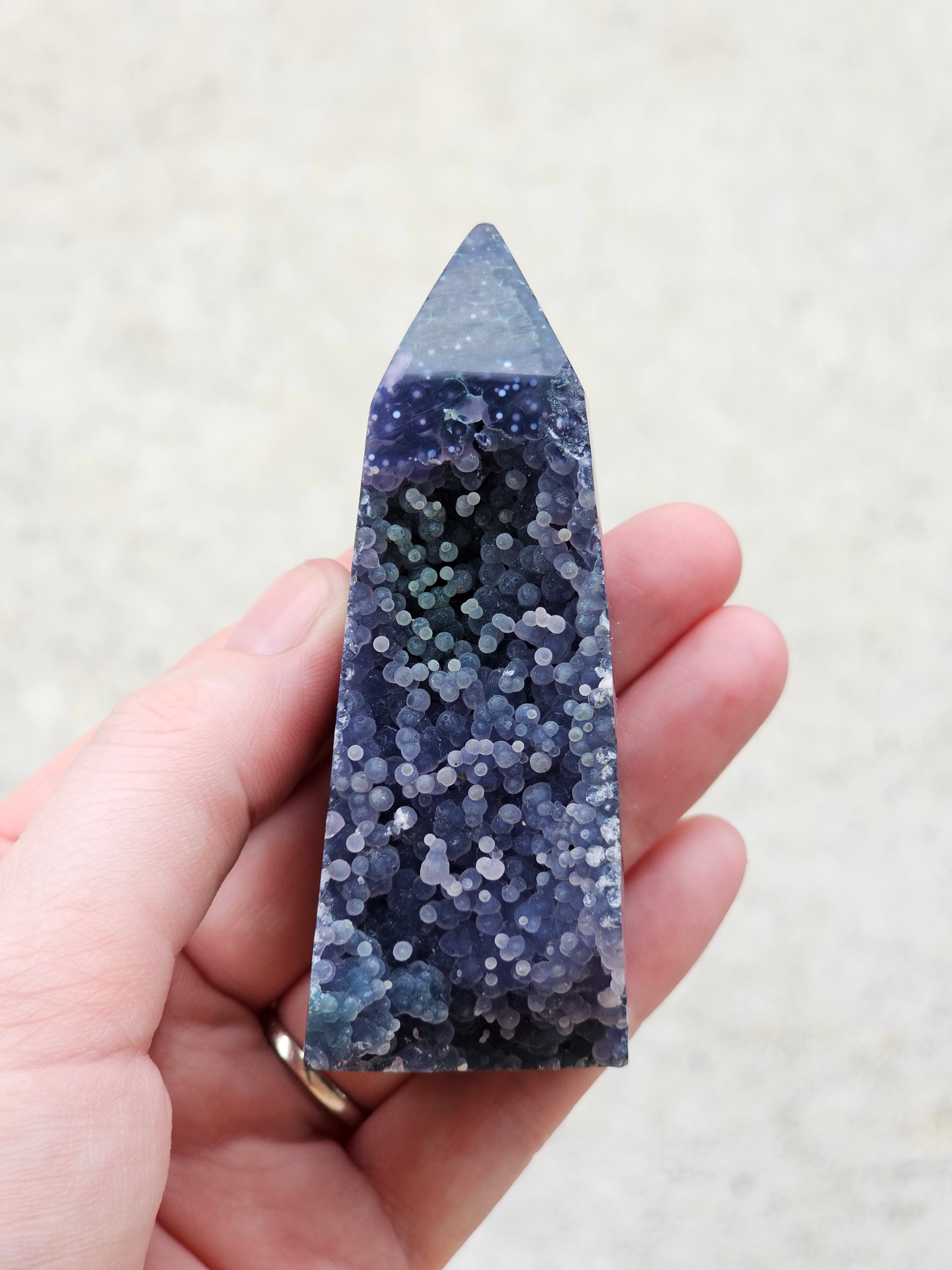 Grape Agate Tower – Simply Crystals